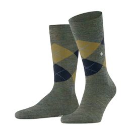 Burlington Damen Socken "Edinburgh Melange", Gr. 40, gr&uuml;n, Obermaterial: 63% Schurwolle WV. 37% Polyamid PA., glatt, Socken