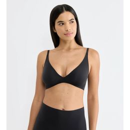 Sloggi Damen B&uuml;gelloser BH "ZERO Feel 2.0", Gr. L, schwarz, Single Jersey, Obermaterial: 76% Polyamid, 24% Elasthan, BHs, mit herausnehmbaren,