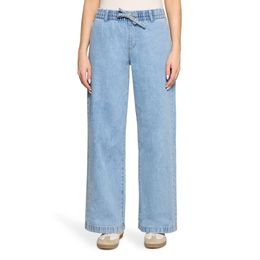 Cartoon Damen Slim-fit-Jeans "Damen mit weitem Bein"blau, Gr. 40, Obermaterial: 100% Baumwolle, Jeans