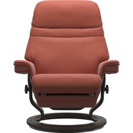 Relaxsessel stressless, B:88cm H:103cm T:78cm, rot, Leder BATICK: BATICK ist ein leicht korrigiertes, durchgef&auml;rbtes und genarbtes M&ouml;belleder, bei