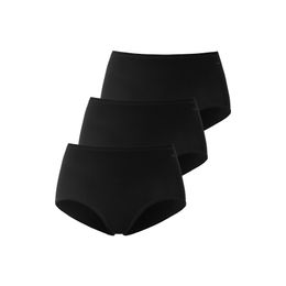 Mey Damen Taillenslip "Emotion", Gr. 46, schwarz, Single Jersey, Obermaterial: 60% Baumwolle, 35% Viskose, 5% Elasthan (LYCRA), unifarben,