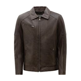 RICANO Herren Lederjacke "Lederjacke Claude", braun, Gr. XL, Obermaterial: 100% Lammnappaleder LANA. Futter: 100% Polyester PES., Jacken,