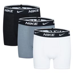Nike Sportswear M&auml;dchen Boxershorts "f&uuml;r Jungs", schwarz-wei&szlig;, Gr. L, Jersey, Obermaterial: 95% Baumwolle, 5% Elasthan, Unterhosen, Kinder Unterhose