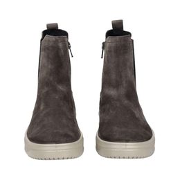 Legero Damen Stiefelette "Legero Stiefelette Veloursleder", Gr. 43, grau, Veloursleder, Schuhe