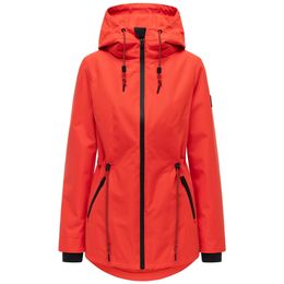 Navahoo Damen Outdoorjacke "Blumentanz 14", orange, Gr. XL, Obermaterial: 100% Polyester. Innenfutter: 100% Polyester. &Auml;rmelfutter: 100% Polyester,