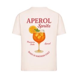 Merchcode Damen T-Shirt "Merchcode Ladies Aperol Spritz Tee", beige, Gr. 5XL, bedruckt, 100% Baumwolle, Shirts