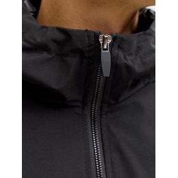 Jack & Jones PlusSize Herren Blouson "JJECHARGE LIGHT JACKET HOOD NOOS PLS"schwarz, Gr. XXXL, JACK & JONES PLUSSIZE, unifarben, Web, Obermaterial: 100% Polyester, Jacken,