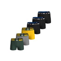 NFL Herren Boxershorts "Boxershort NFL 6pk Boxers 6er Pack", Gr. XL, bunt, Obermaterial: 95% Baumwolle CO. 5% Elasthan EL., Unterhosen