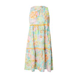 Emily Van Den Bergh Kleid Damen Gr&ouml;&szlig;e 38 hellblau / hellgr&uuml;n / helllila / orange