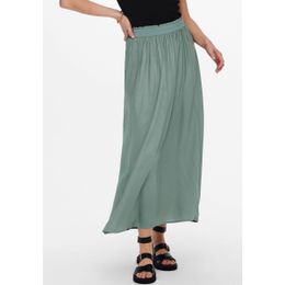 Only Damen Maxirock "ONLVENEDIG &ndash; Maxil&auml;nge mit elastischem Bund f&uuml;r luftigen Komfort", gr&uuml;n, Gr. S, unifarben, Web, Obermaterial: 100% Viskose,