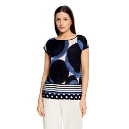 Betty Barclay Damen Kurzarmshirt "Damen mit Aufdruck", bunt, Gr. 40, Jersey, Obermaterial: 95% Viskose, 5% Elasthan, Shirts