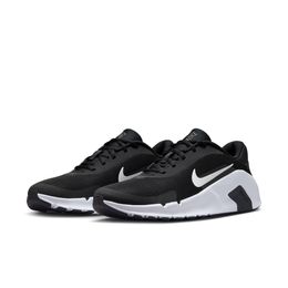 Nike Herren Trainingsschuh "Flex Train", Gr. 47,5, schwarz-wei&szlig;, Synthetik, Textil, Schuhe, ideal f&uuml;r Gym und Fitnessstudio