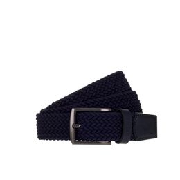 Mustang Herren Stretchg&uuml;rtel ""Nolan"", blau, Gr. 85, unifarben, Materialmix, G&uuml;rtel, mit elastischer Kunstfaser und Lederanteil, 3,5 cm breit,