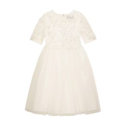 DANAMADE M&auml;dchen Partykleid "DANAMADE Dresses DCHANDRA", wei&szlig;, Gr. 110, Obermaterial: 100% Polyester. Futter: 100% Polyester, Kleider
