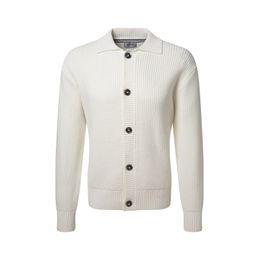 Pierre Cardin Herren Strickjacke "Pierre Cardin Strickjacke", beige, Gr. XL, uni, Obermaterial: 55% Baumwolle CO. 23% Polyamid PA. 22% Polyester