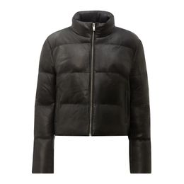 RICANO Damen Steppjacke "Lederjacke Audrey", schwarz, Gr. L, Obermaterial: 100% Lammnappaleder LANA. Futter: 100% Polyester PES., Jacken,