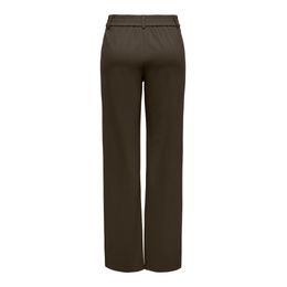 Only Damen Anzughose "ONLPOPTRASH LIFE MW STRAIGHT PANT PNT"delicioso, Gr. XS, unifarben, Milano Rib, Obermaterial: 63% Viskose, 32% Nylon, 5%