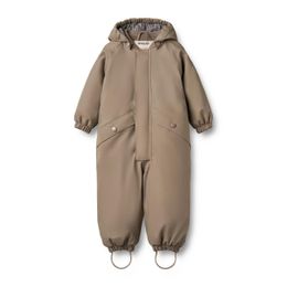 Wheat M&auml;dchen Stoffhose "Wheat Thermo Rain Suit Aiko", beige, Gr. 86, unifarben, 100% Polyester (Recycelt), Hosen