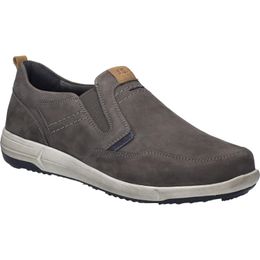 Josef Seibel Herren Slipper "Enrico 04, asphalt-kombi", Gr. 44, grau, Obermaterial: 100% Rindsleder Leather cow., Schuhe