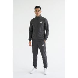 Puma Herren Trainingsanzug "ESS SWEAT SUIT FL", grau, Gr. XXL, bedruckt, Fleece, Obermaterial: 66% Baumwolle, 34% Polyester, Sportanz&uuml;ge, f&uuml;r