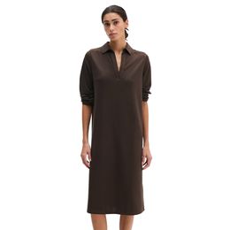 Marc O'Polo MARC O'POLO Damen Jerseykleid "aus flie&szlig;endem Soft-Touch-Jersey", braun, Gr. S, unifarben, Obermaterial: 68% Viskose, 32% Polyester, Kleider