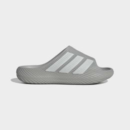 Herren Badesandale "PURECHILL SLIDES", adidas Sportswear, Gr. 44,5, grau, Synthetik, Schuhe, Badelatschen