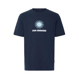 Blend Herren Rundhalsshirt "Rundhalsshirt BHKarter", blau, Gr. XXL, Obermaterial: 100% Baumwolle CO., Shirts