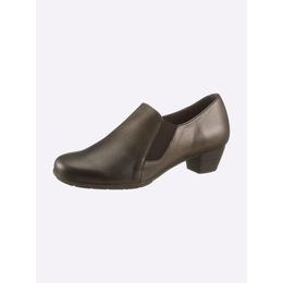 Airsoft Damen Pumps, Gr. 38, braun, Glattleder, Schuhe