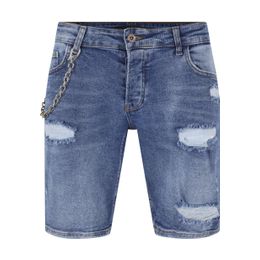2Y Premium Herren Shorts "2Y Premium Herren 2Y Jeans Shorts", blau, Gr. 31, unifarben, 97% Baumwolle, 3% Elasthan, Hosen
