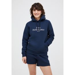 Damen Kapuzensweatshirt "W Original Hood"dunkelblau, Gr. XS, Peak Performance, unifarben, 80% Baumwolle, 20% Polyester, Sweatshirts, mit Kapuze