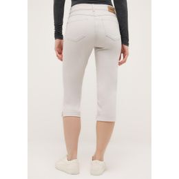 Angels Damen Caprijeans "CICI TURN UP"summer grau used, Gr. 42, unifarben, Denim/Jeans, Obermaterial: 89% Baumwolle, 8% Polyester, 3% Elasthan,