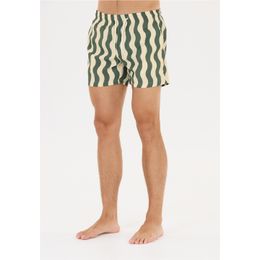 Virtus Herren Badeshorts "Tana", gr&uuml;n, Gr. S, bedruckt, 100% Polyamid, Badehosen, mit atmungsaktiver Funktion