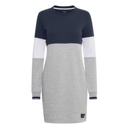 oxmo Damen Sweatkleid "Sweatkleid OXOmila", blau, Gr. S, Obermaterial: 80% Polyester PES. 20% Baumwolle CO., Kleider