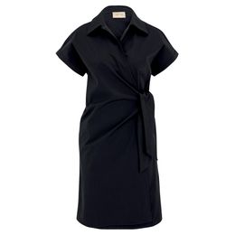 Cartoon Damen Wickelkleid "Damen mit Taschen", schwarz, Gr. 34, Obermaterial: 71% Baumwolle, 25% Polyamid, 04% Elasthan, Kleider, Form