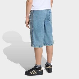 M&auml;dchen Shorts "LOCKERE DENIM-JORTS", blau, Gr. 176, adidas originals, Obermaterial: 100% Baumwolle, Hosen, f&uuml;r Kinder, mit Gummizug, normal-weite