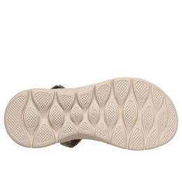 Skechers Damen Sandale "GO WALK FLEX SANDAL-ILLUMINATE", Gr. 38sage, oliv, Textil, Strukturmuster, Schuhe, Sandalette, Trekking Sandale mit Gogo Mat