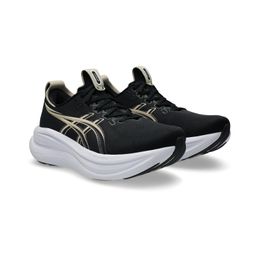 asics Damen Laufschuh "GEL-NIMBUS 28", Gr. 39,5, schwarz, Synthetik, Schuhe, f&uuml;r Erwachsene, mit leicht profiliertem Laufsohlenprofil