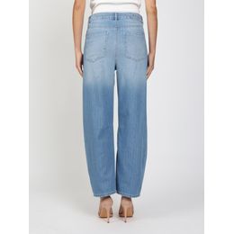 Gang Damen Loose-fit-Jeans "94SARINA"summer stripe, Gr. 31, gestreift, Denim/Jeans, Obermaterial: 100% Baumwolle, Jeans, mit eingewebten Streifen,