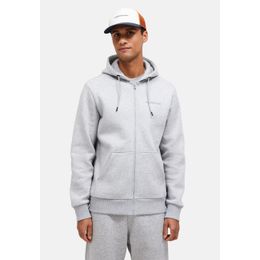 Herren Kapuzensweatshirt "M Original Small Logo Zip Hood", grau, Gr. XXL, Peak Performance, unifarben, 80% Baumwolle, 20% Polyester, Sweatshirts, mit