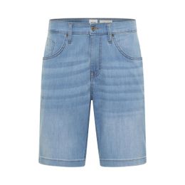 Mustang Herren Shorts "Herren Style Troy Denim Shorts ULW", blau, Gr. 32, unifarben, Web, 84% Baumwolle, 14% Polyester, 2% Elasthan, Hosen