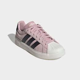 Damen Sneaker "STREETTALK", adidas Sportswear, Gr. 42,5, rosa, Leder, Schuhe, inspiriert vom Design des adidas Superstar