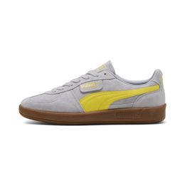 Puma Damen Sneaker "PALERMO", Gr. 38, grau, Leder, mehrfarbig, Schuhe, f&uuml;r Alltag, aus Leder, mit Schn&uuml;rverschluss
