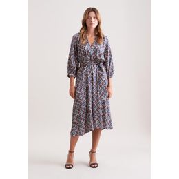 Seidensticker Damen Sommerkleid, bunt, Gr. 34, bedruckt, 100% Viskose, Kleider, 3/4 V-Neck Druck