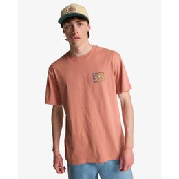 Billabong Herren T-Shirt "CRAYON WAVE SS", rosa, Gr. S, Obermaterial: 100% Baumwolle, Shirts, aus Baumwolle, f&uuml;r Erwachsene
