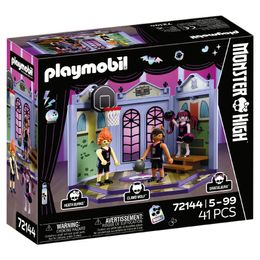 Playmobil Kinder Konstruktions-Spielset "High SporthalleTM (72144), Monster High "bunt, Kunststoff, Spielbausteine, Made in Europe