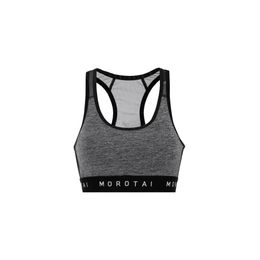 MOROTAI Sport-BH 'Athletic' Damen Gr&ouml;&szlig;e XL graumeliert / schwarz / wei&szlig;