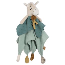 babyFEHN FEHN Baby Kuscheltuch "Pferdinand, Pferd Deluxe", gr&uuml;n, Baumwolle, Jersey, Musselin, Nicki, Pl&uuml;sch, Schnuffelt&uuml;cher