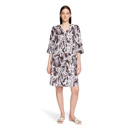 Cartoon Damen Sommerkleid "Damen mit Muster", braun, Gr. 34, Obermaterial: 55% Leinen, 45% Viskose, Kleider