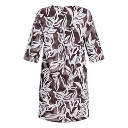 Cartoon Damen Sommerkleid "Damen mit Muster", braun, Gr. 34, Obermaterial: 55% Leinen, 45% Viskose, Kleider