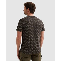 PME-Legend PME LEGEND Herren Kurzarmshirt "T-shirt RH slub jersey alloverprint"obsidian, Gr. XL, gemustert, Jersey, Obermaterial: 100% Baumwolle, Shirts,
